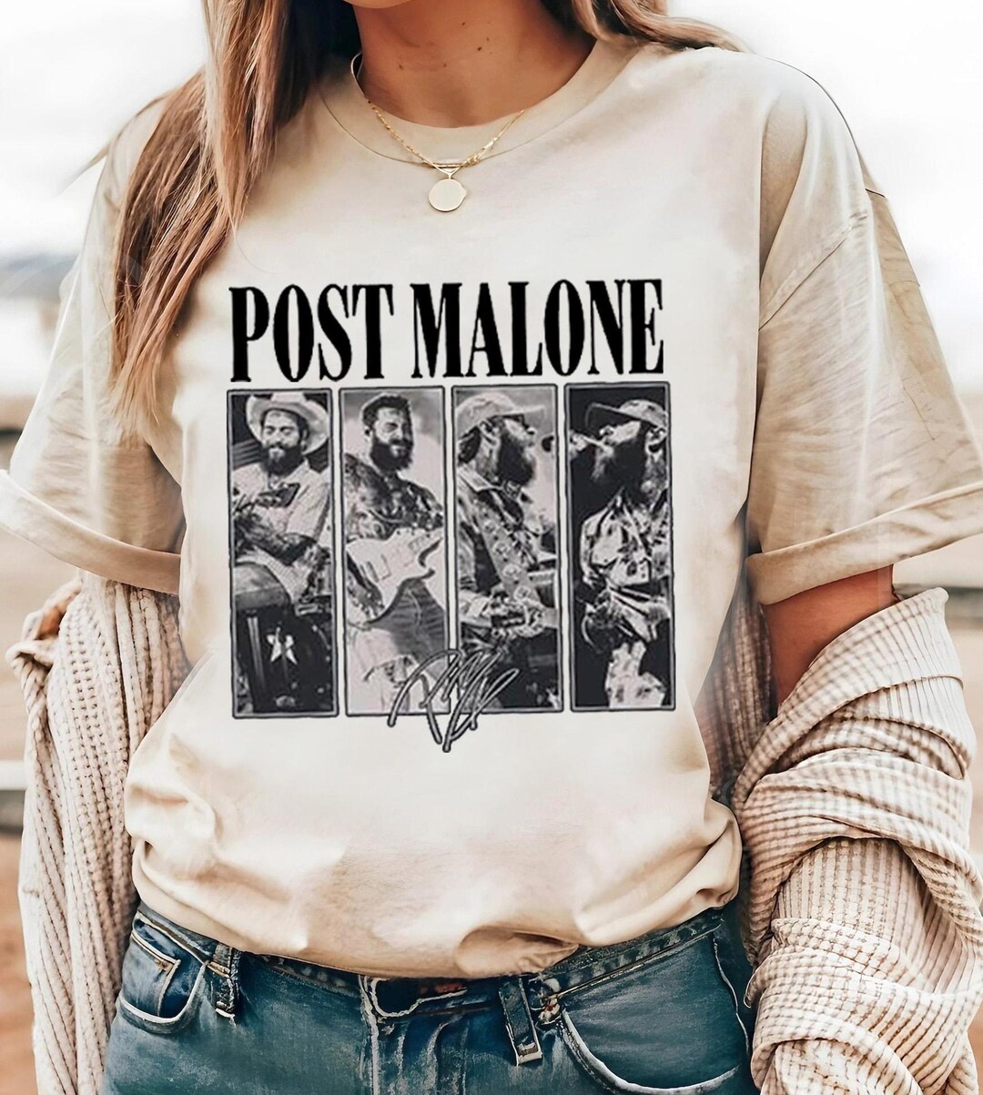 Vintage Post Malone Shirt, Post Malone F1 Trillion Tour Shirt, Malone ...