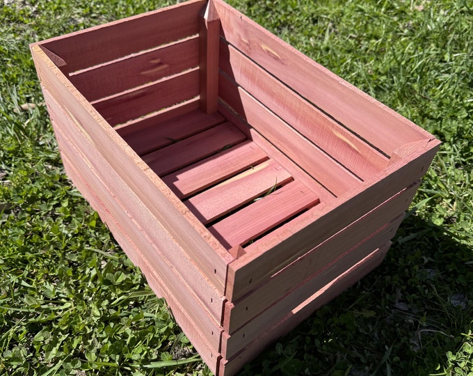 Aromatic Eastern Red Cedar Crate - Etsy