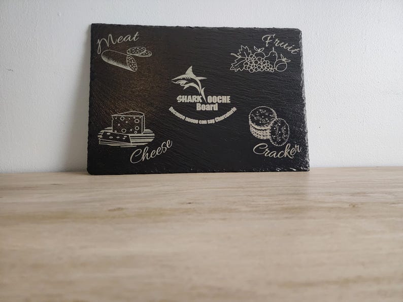 Unique Whimsical Slate Charcuterie Board | Handcrafted Serving Platter ...