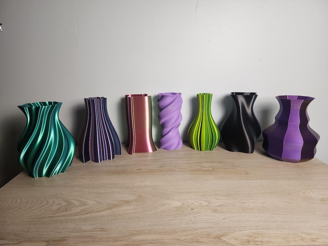 Futuristic 3D Printed Vase | Eye-catching Centerpiece | Home & Office ...