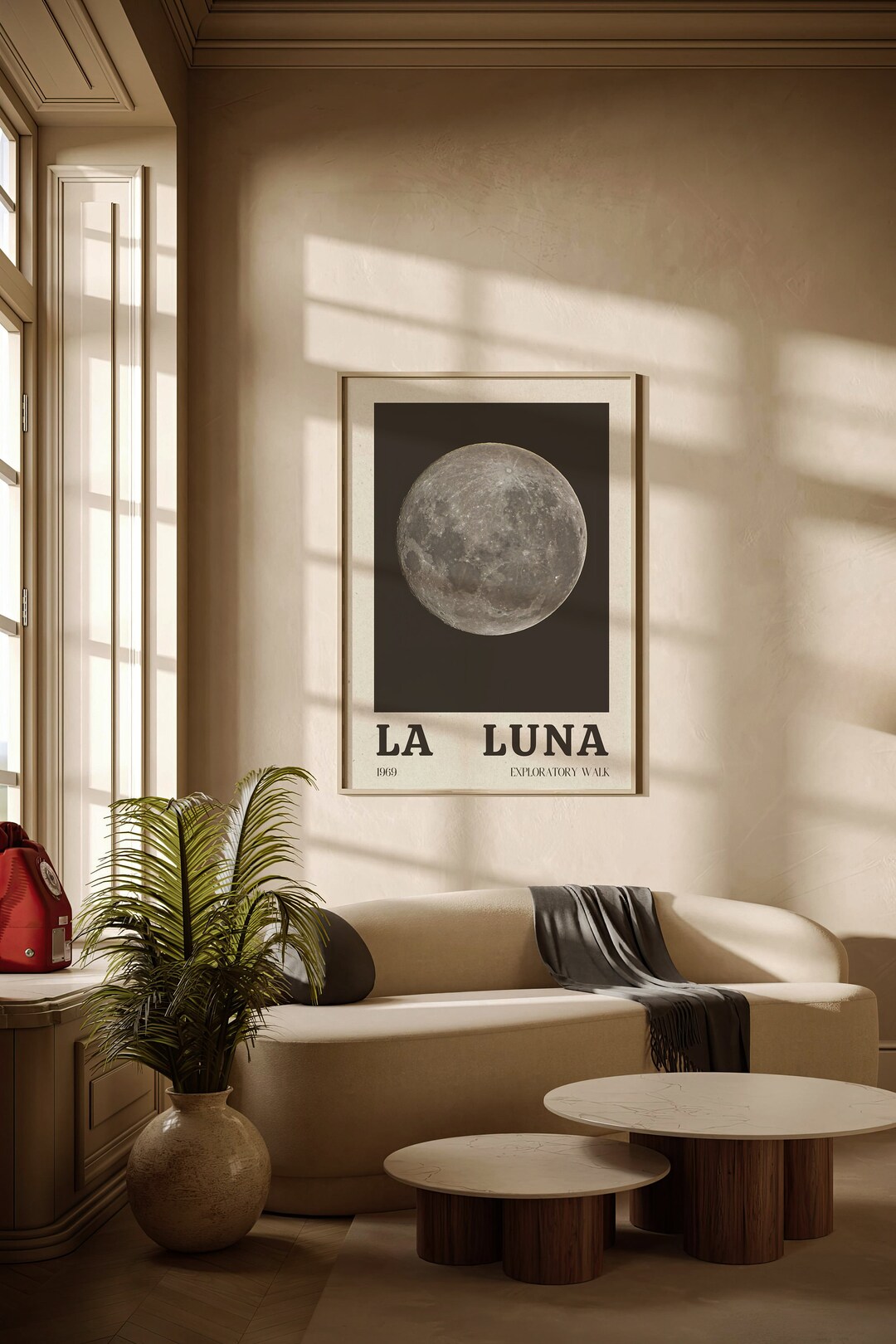 La Luna Gallery Wall Art Moon Poster Trendy Printable Art Digital ...