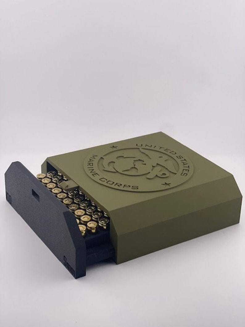 9MM Ammo Box (100 Round) (USMC) - Etsy