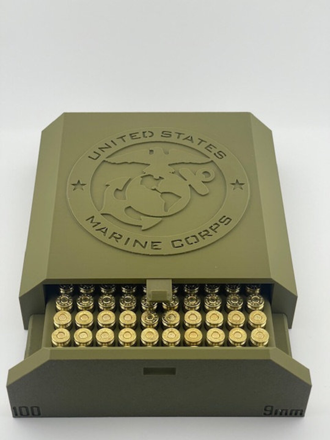 9MM Ammo Box (100 Round) (USMC) - Etsy
