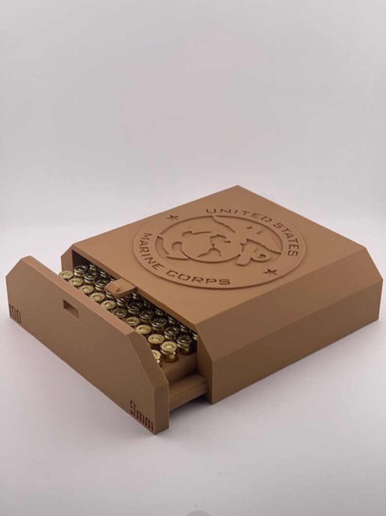 9MM Ammo Box (100 Round) (USMC) - Etsy