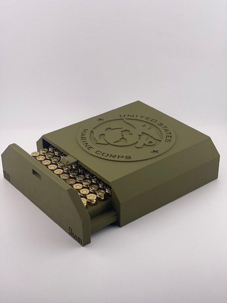 9MM Ammo Box (100 Round) (USMC) - Etsy