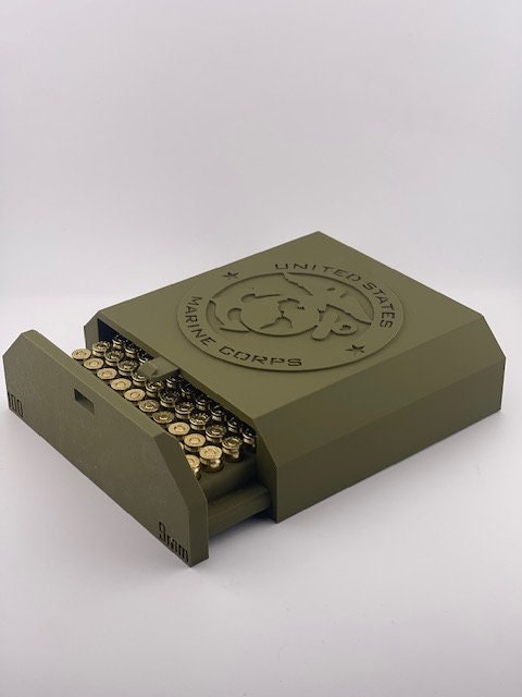 9MM Ammo Box (100 Round) (USMC) - Etsy