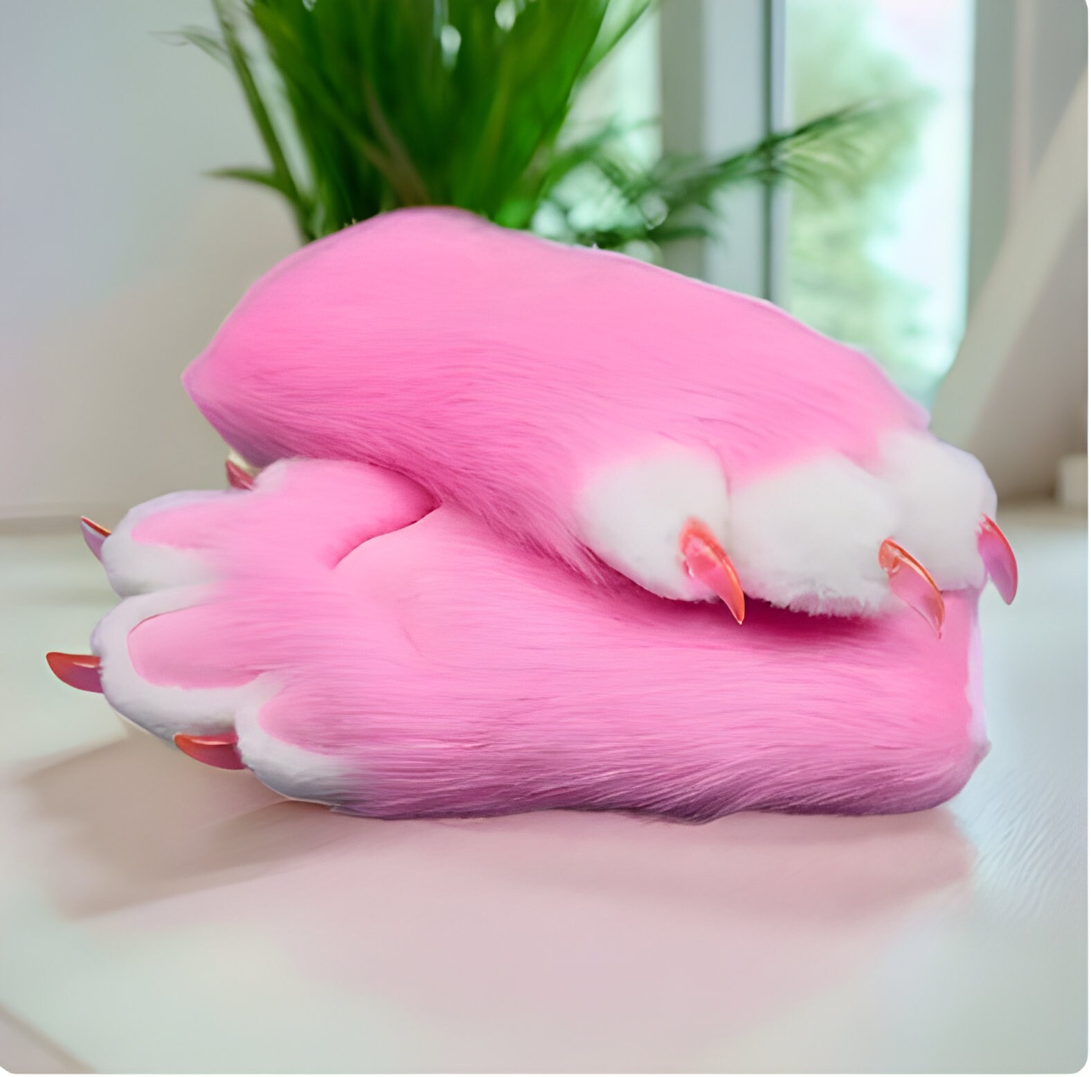 Brown Fursuit Cosplay Paws, Furry Suit Hand Paws, Cosplay Fluffy Paws ...