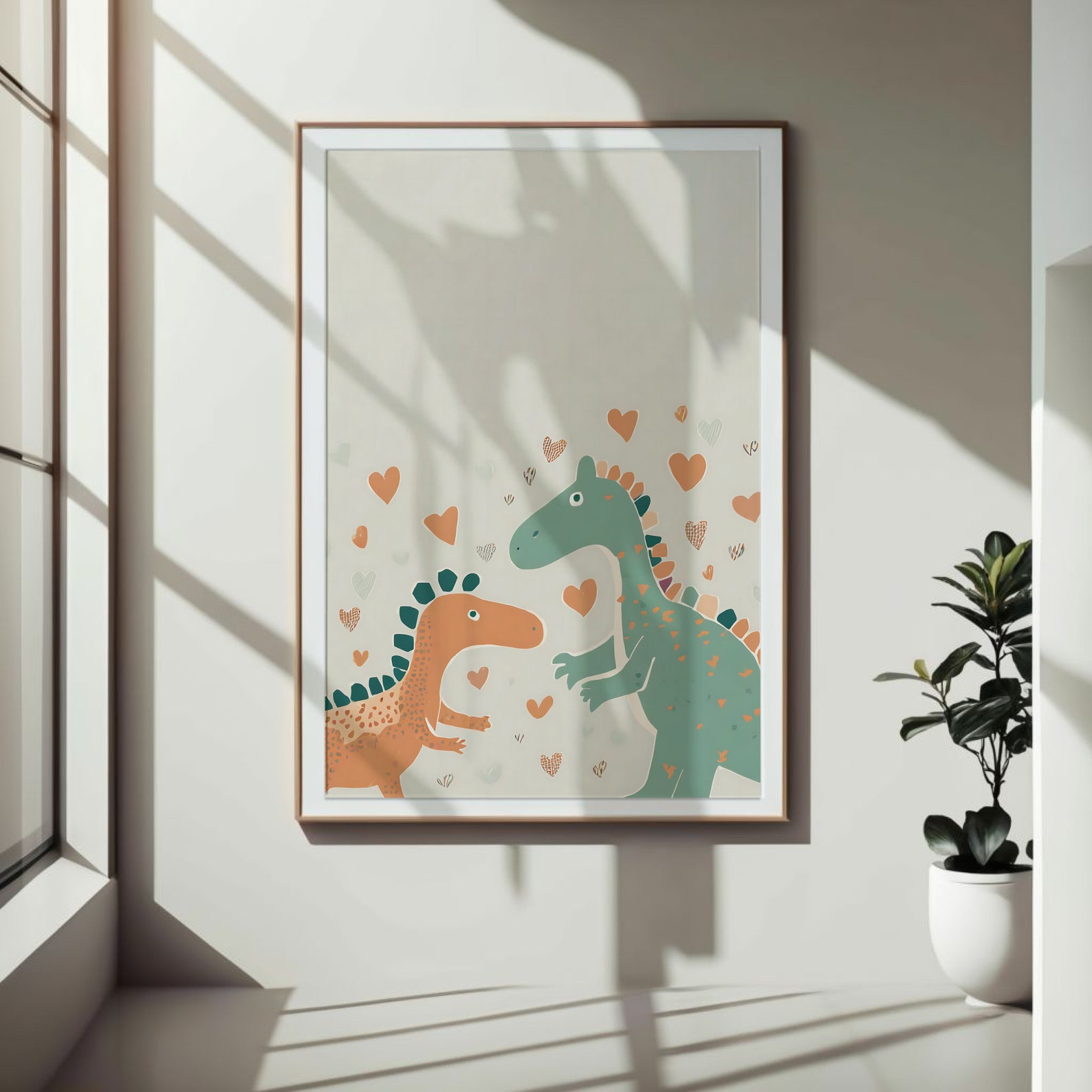 Dino-mite Delights: Funny Dinosaurs Wall Art for Nursery Decor, Instant ...