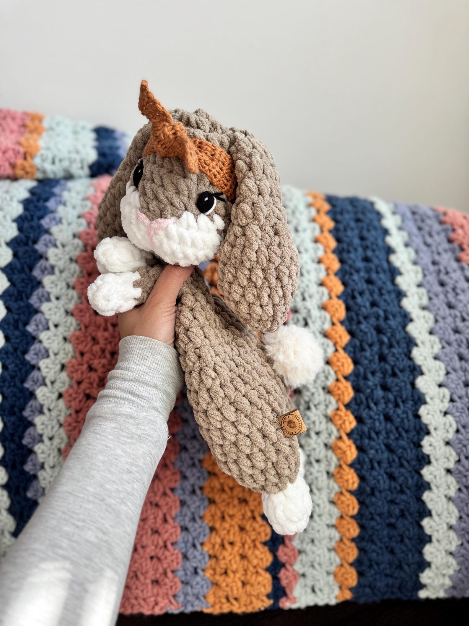 Handmade Bonnie Bunny Snuggler: Plush Baby Lovey - Etsy