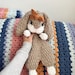 Handmade Bonnie Bunny Snuggler: Plush Baby Lovey - Etsy