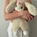 Handmade Bonnie Bunny Snuggler: Plush Baby Lovey - Etsy