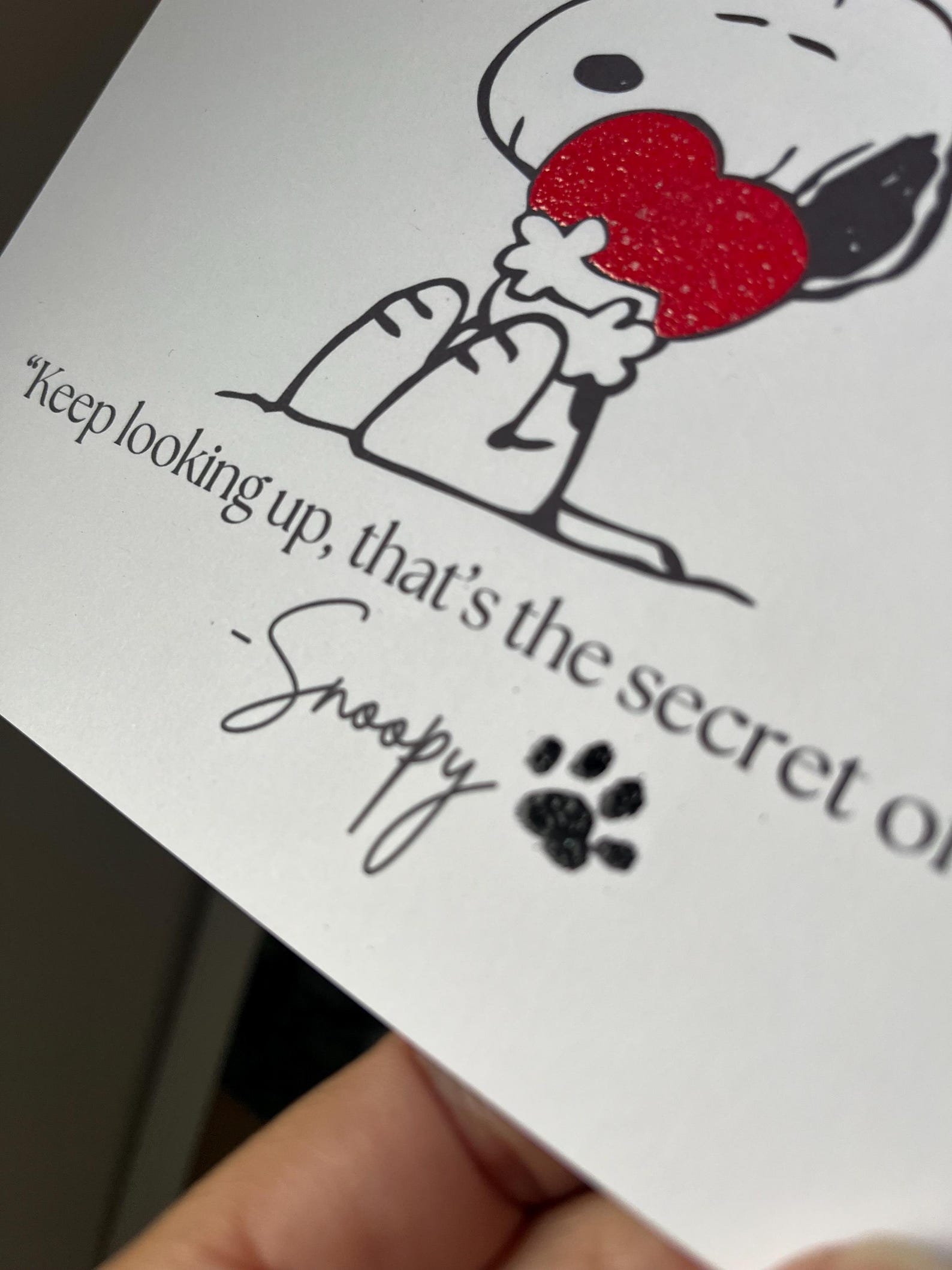 Custom Snoopy Greeting Notecard - Personalized Peanuts Stationery, Cute ...