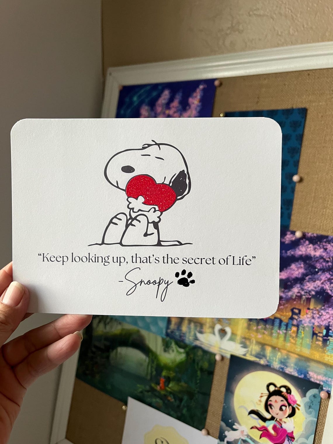 Custom Snoopy Greeting Notecard - Personalized Peanuts Stationery, Cute ...