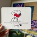 Custom Snoopy Greeting Notecard - Personalized Peanuts Stationery, Cute ...