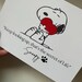 Custom Snoopy Greeting Notecard - Personalized Peanuts Stationery, Cute ...