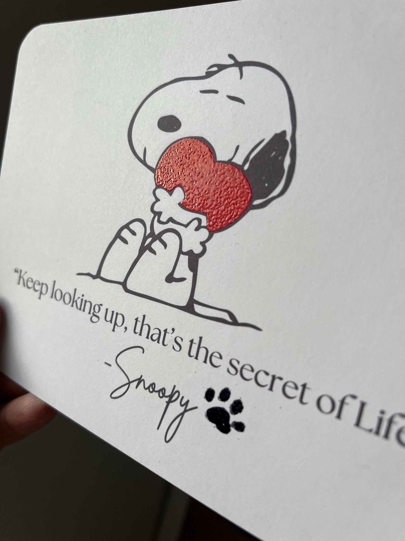 Custom Snoopy Greeting Notecard - Personalized Peanuts Stationery, Cute ...