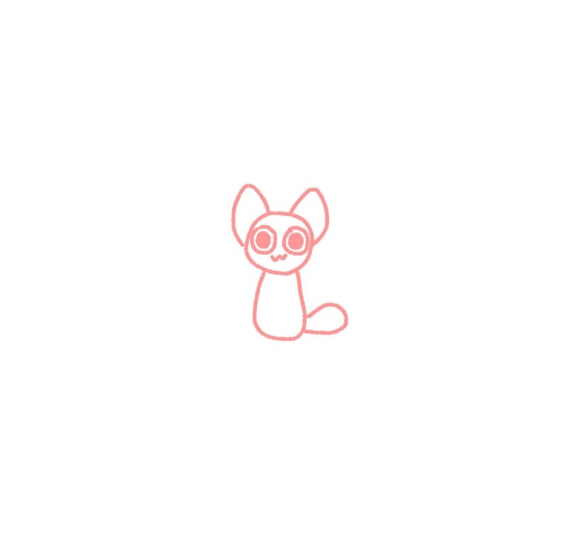 TINY Sitting Ych Cute Feral Commission read Desccccc - Etsy