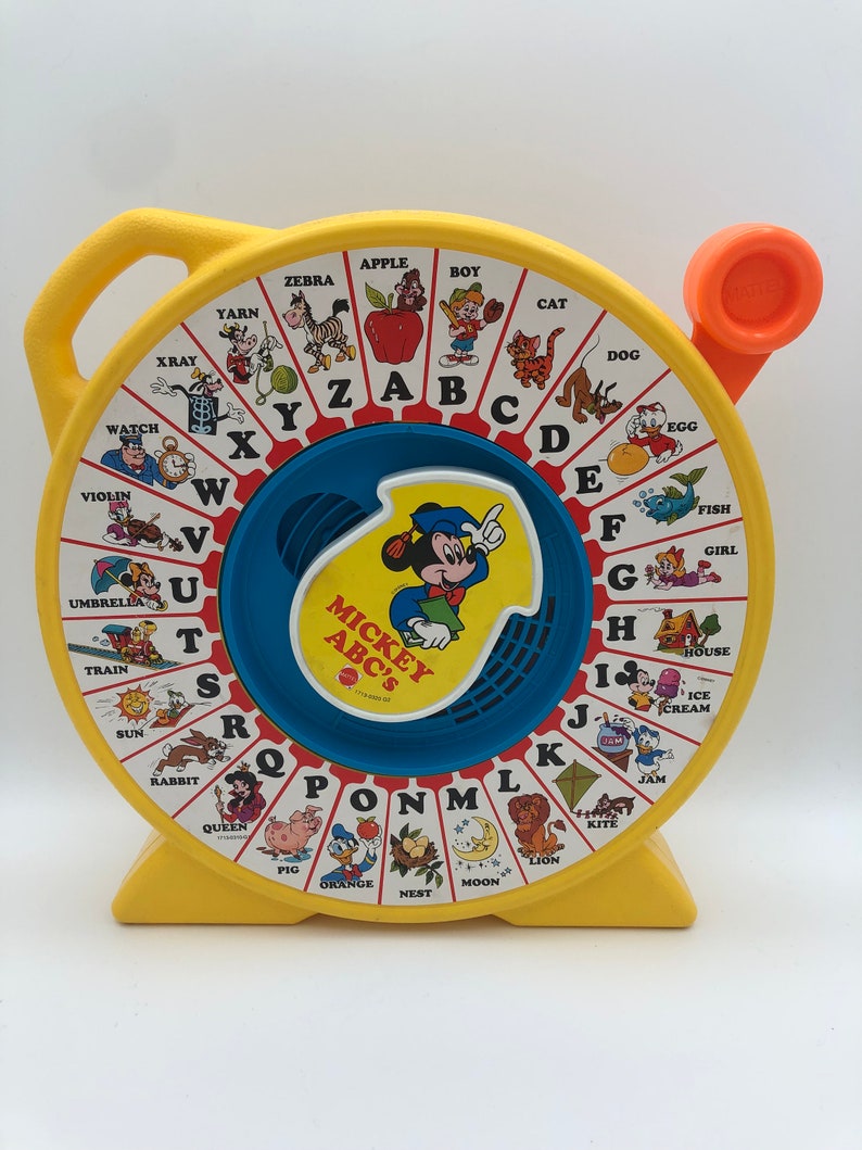 Vintage 1989 Mattel See N' Say Disney Mickey Mouse ABC'S Toy - Etsy