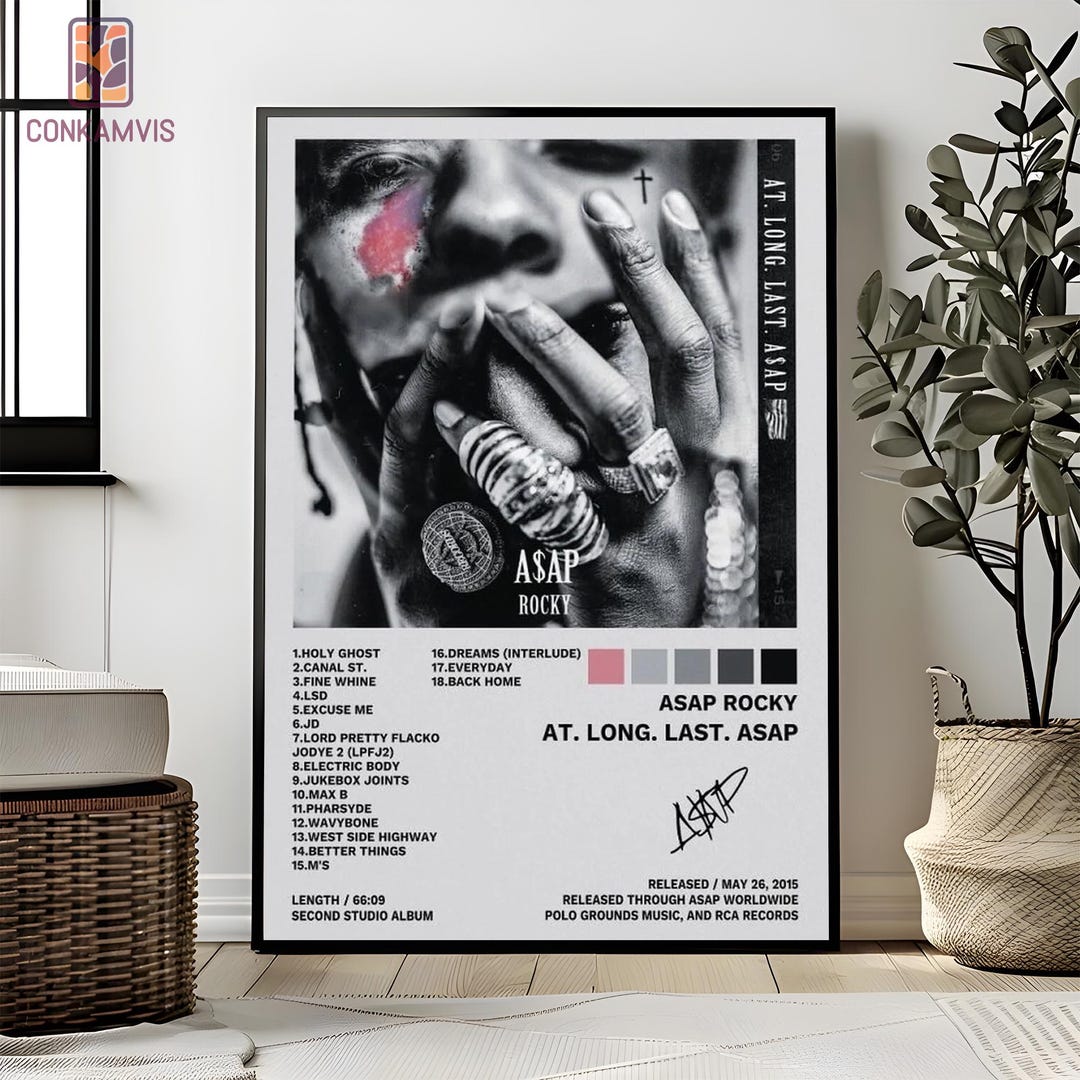 ASAP Rocky Poster / Live Love ASAP Poster / Album Cover Poster Poster ...