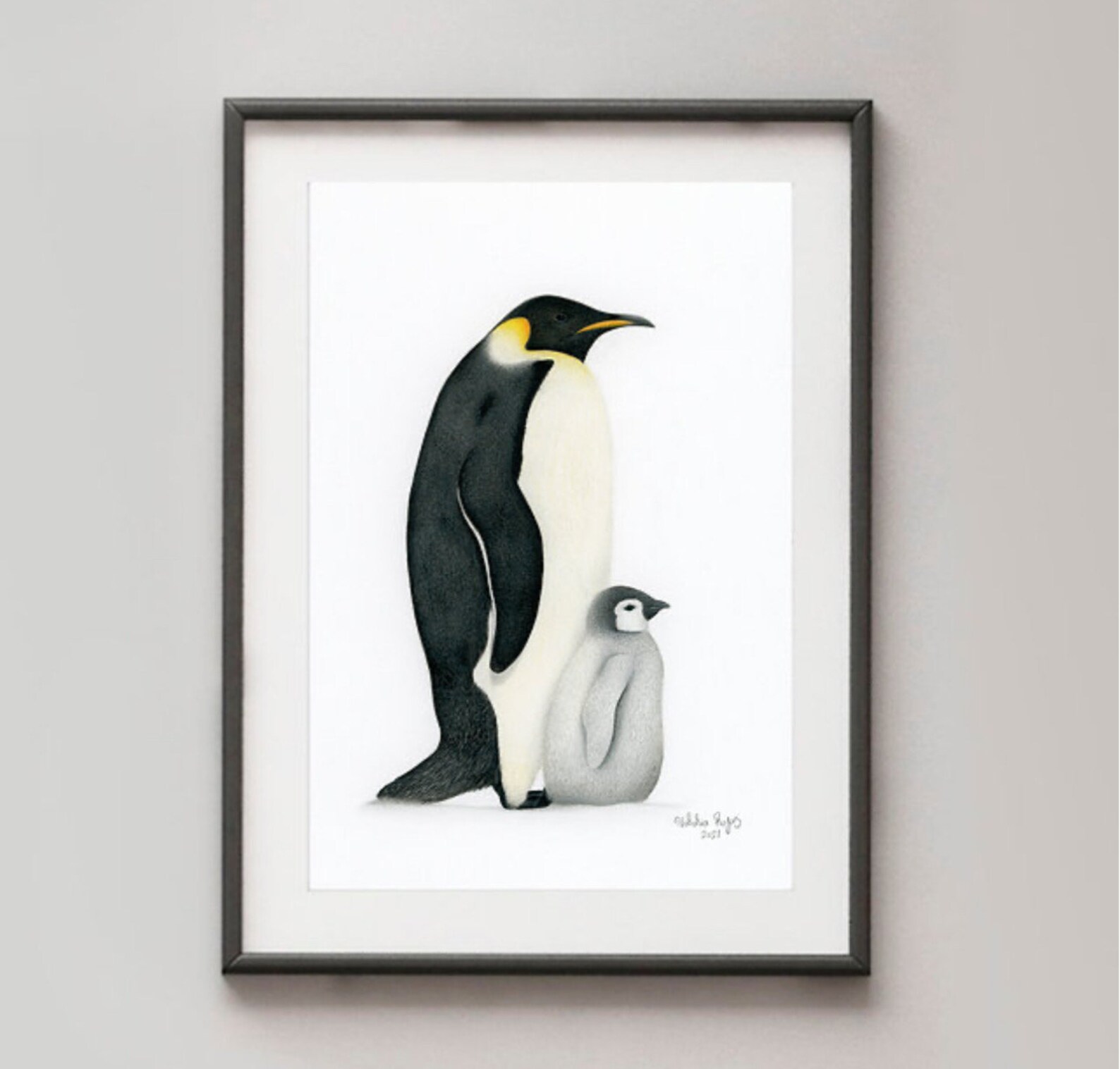 Emperor Penguin Print From Wingspan 8x10 In. - Etsy