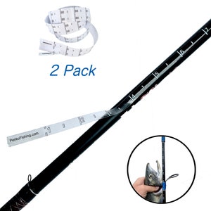 Penko Fishing Fish Ruler Fishing Rod Rulers Decals (2 Pack) Adhesive 38 ...