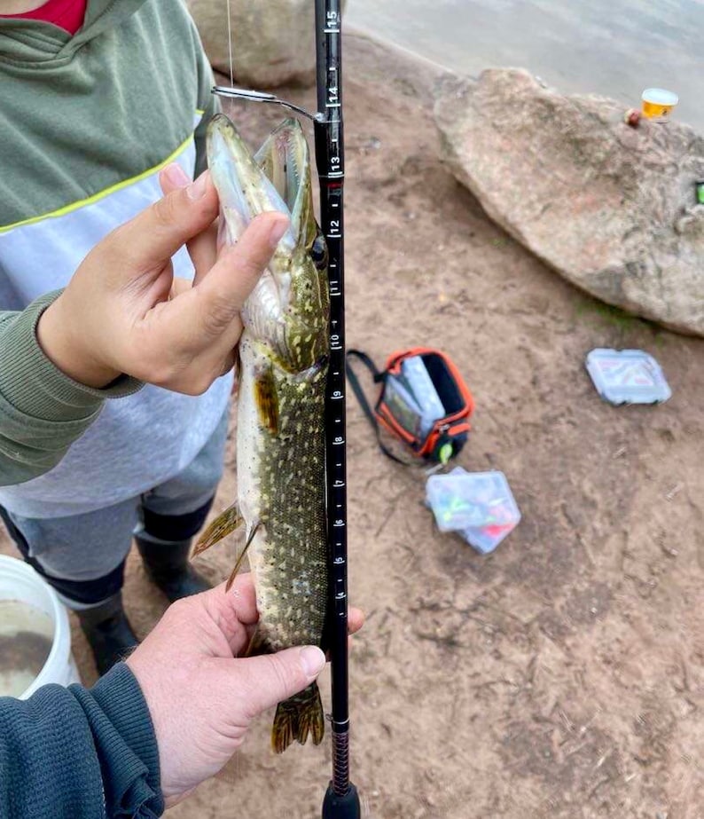 Penko Fishing Fish Ruler Fishing Rod Rulers Decals (2 Pack) Adhesive 38 ...