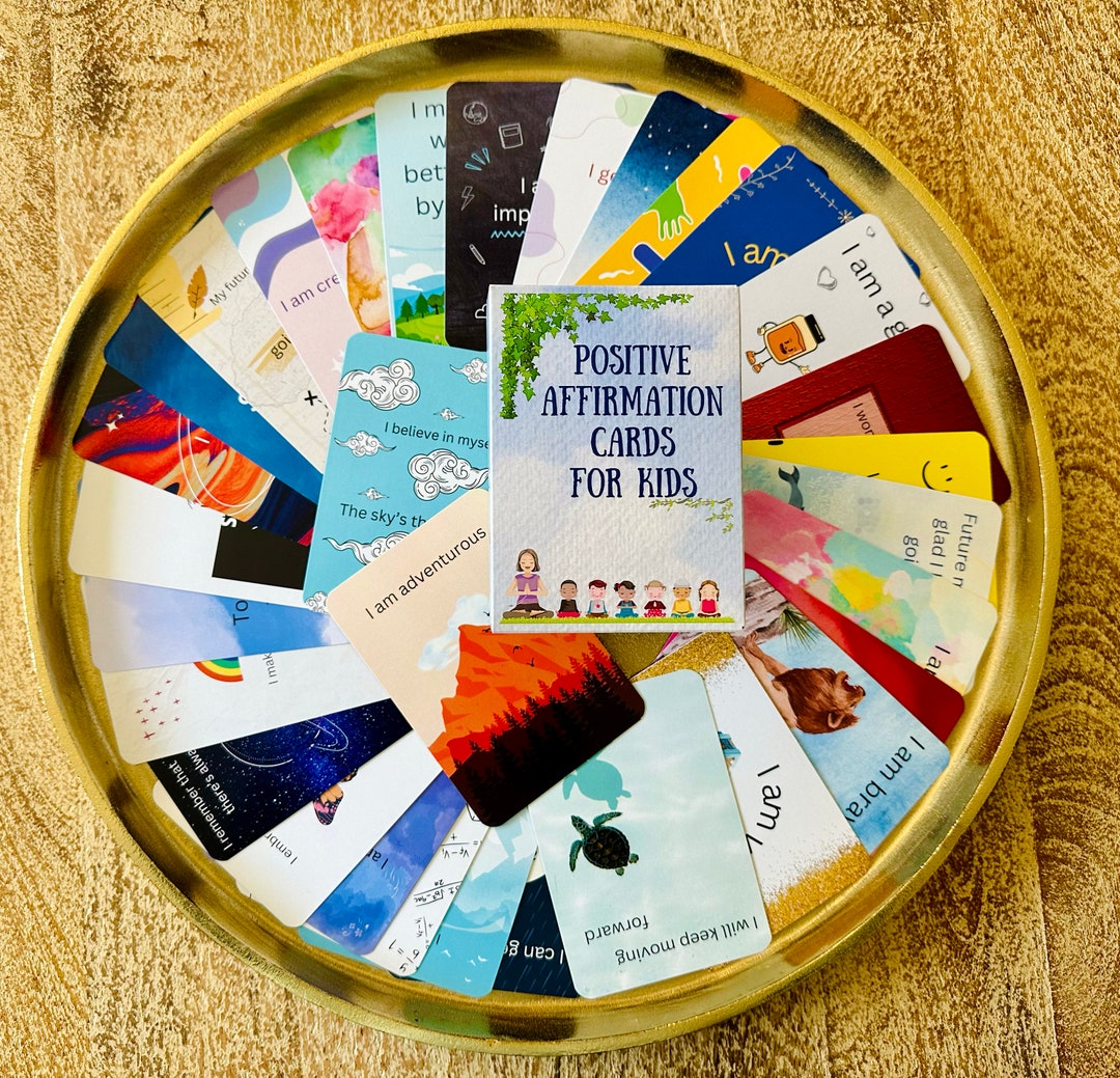 Positive Affirmation Cards for Kids Deck of 31 Cards - Etsy