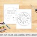 Phases of the Moon Spinner Craft, Coloring Spinner Wheel Template - Etsy