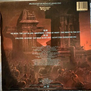 Vintage 1984 Dio the Last in Line LP Vinyl Album 1st Press Original ...