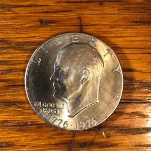 1776-1976 Coin, Eisenhower With Liberty Bell and Moon Rare Silver ...