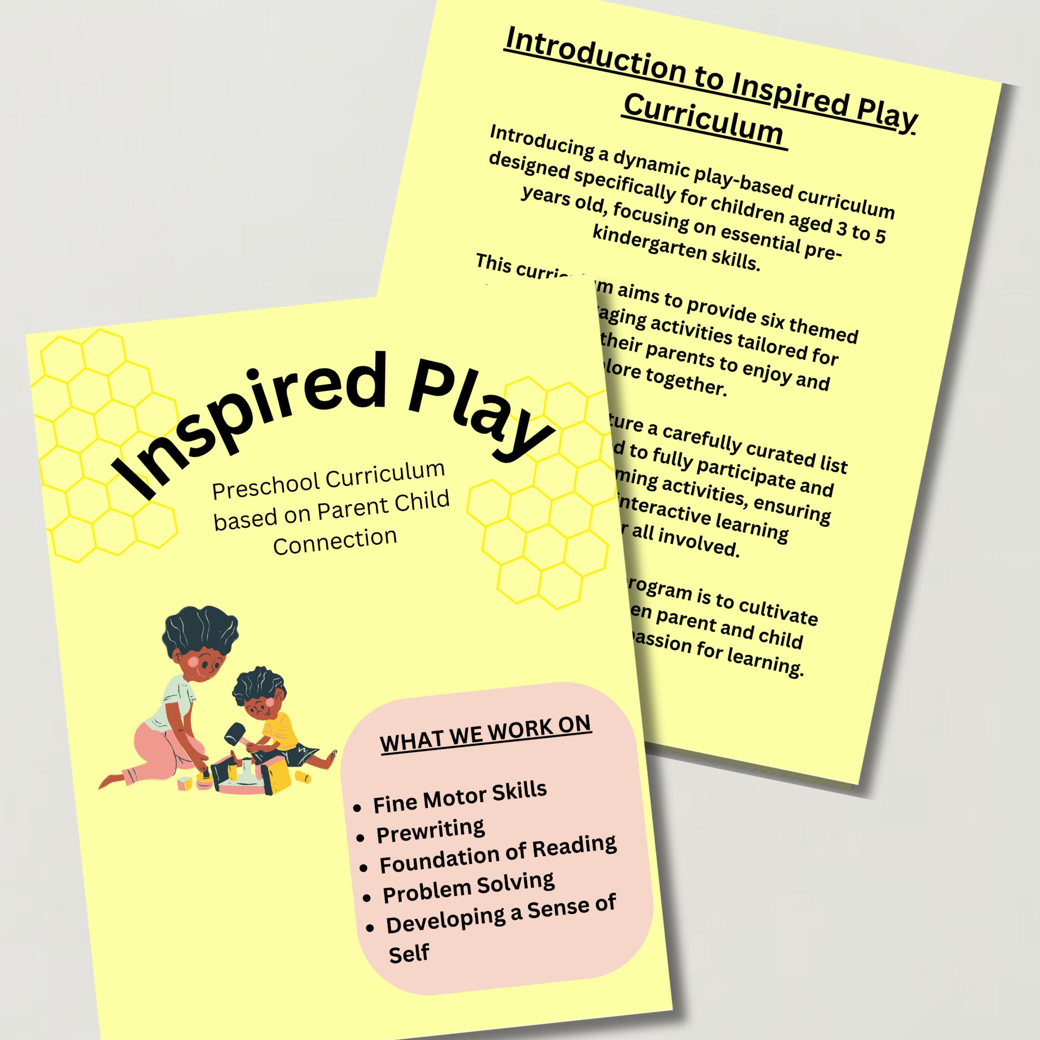 Inspired Play: Preschool Curriculum Based on Parent Child Connection - Etsy