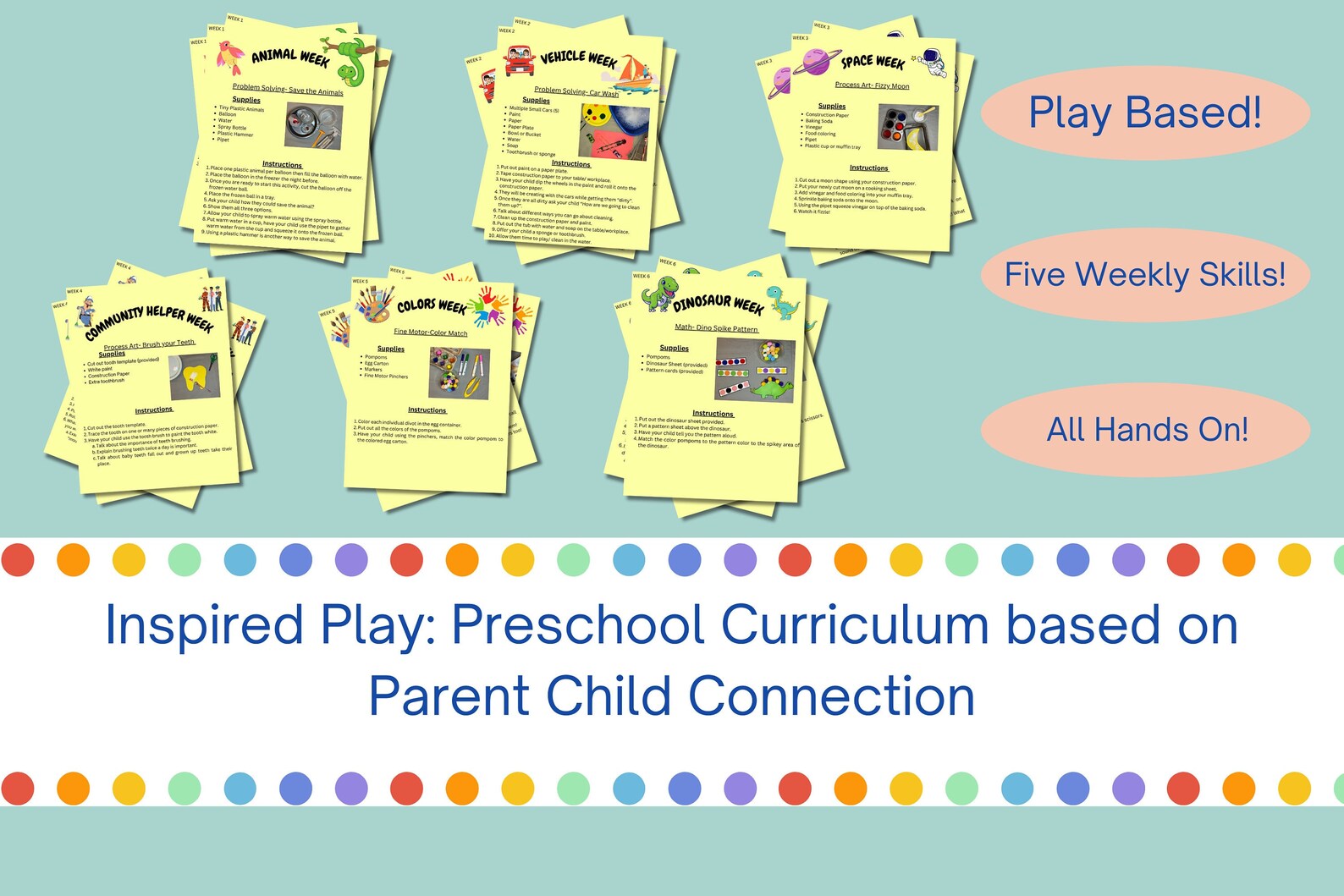 Inspired Play: Preschool Curriculum Based on Parent Child Connection ...
