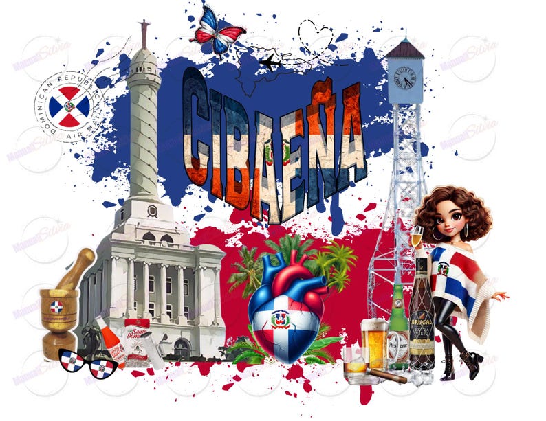 Dominican Republic Design PNG: Sublimation & DTF Transfers (digital ...