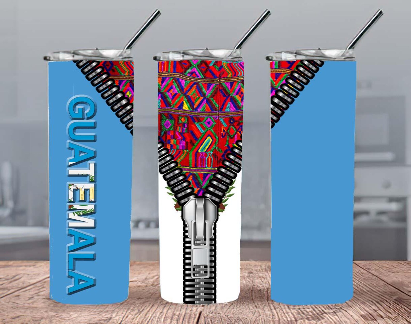 Guatemala Digital Files, DNA Guatemala Flag Fingerprint, 20oz Tumbler ...