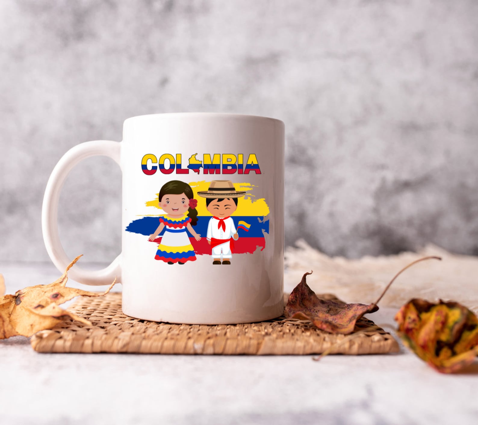 Colombia Mugs Digital Files, Sublimation Design, Colombia Png, Bandera ...