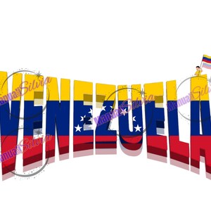 Venezuela Flag PNG: Sublimation Design for Shirts, Mugs (digital ...