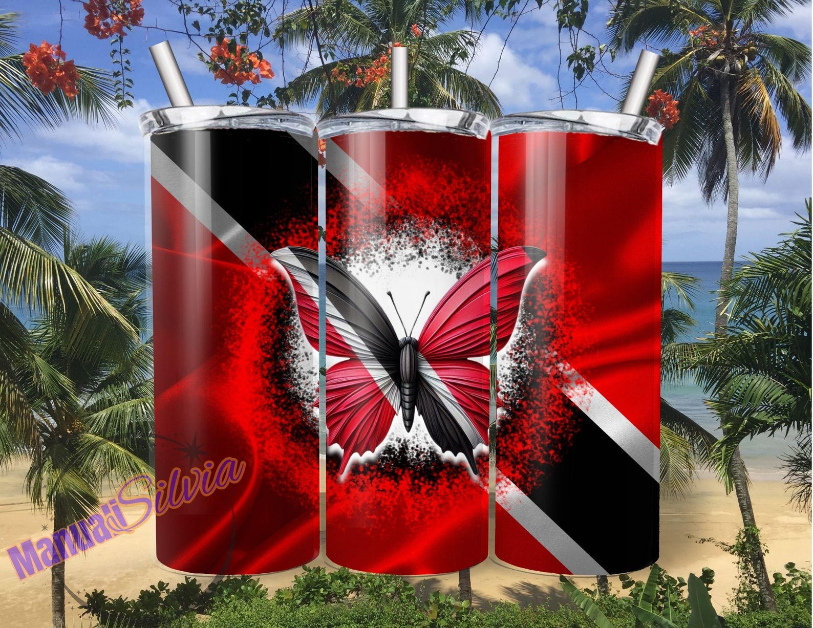 Trinidad & Tobago Flag Butterfly PNG Designs (digital Files) - Etsy