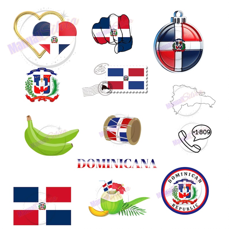 Dominican Republic Flag PNG Clipart: Sublimation Design (digital ...