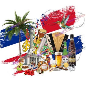Dominican Republic Png, Digital Files, Sublimation Design, T- Shirts ...