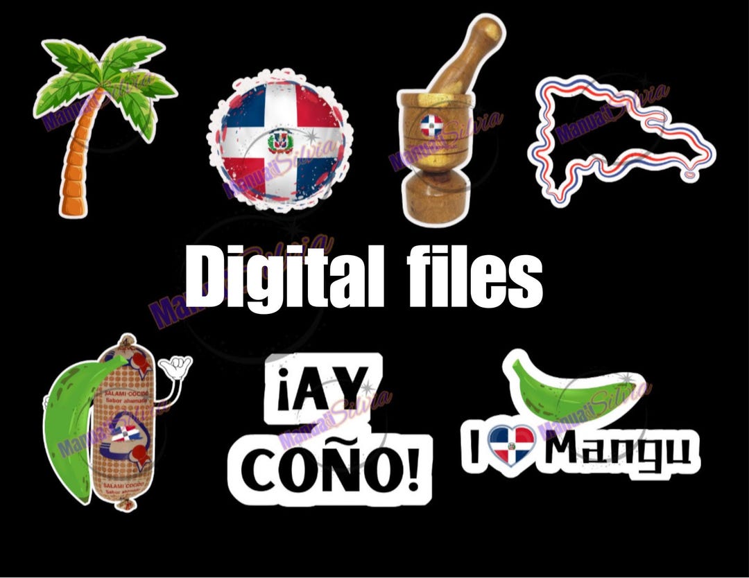 Dominican Stickers Digital Files, PNG DR Stickers, Laptops Sticker ...