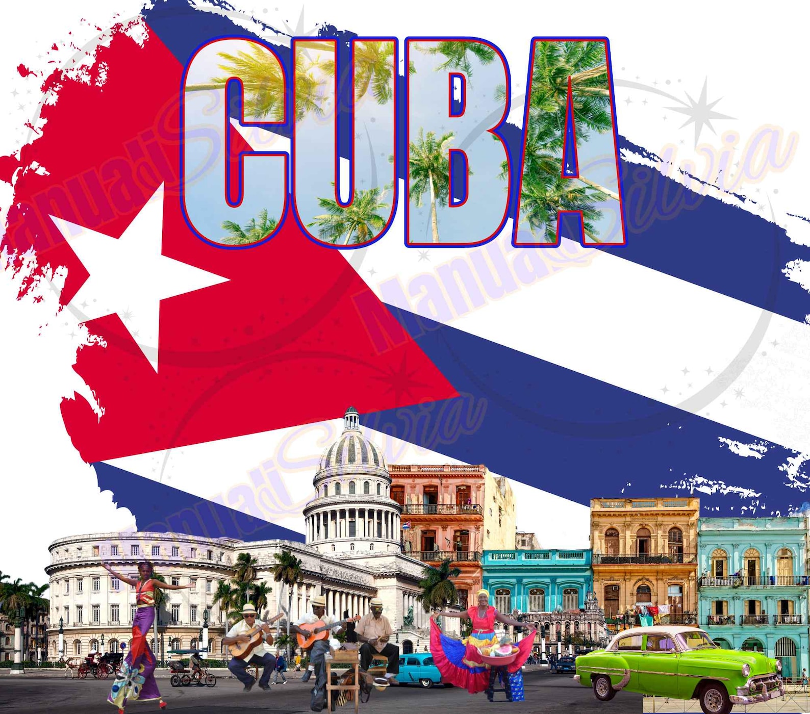Digital Files Cuba Png, T-shirts Digital Files, Cuba Flag, Bandera ...