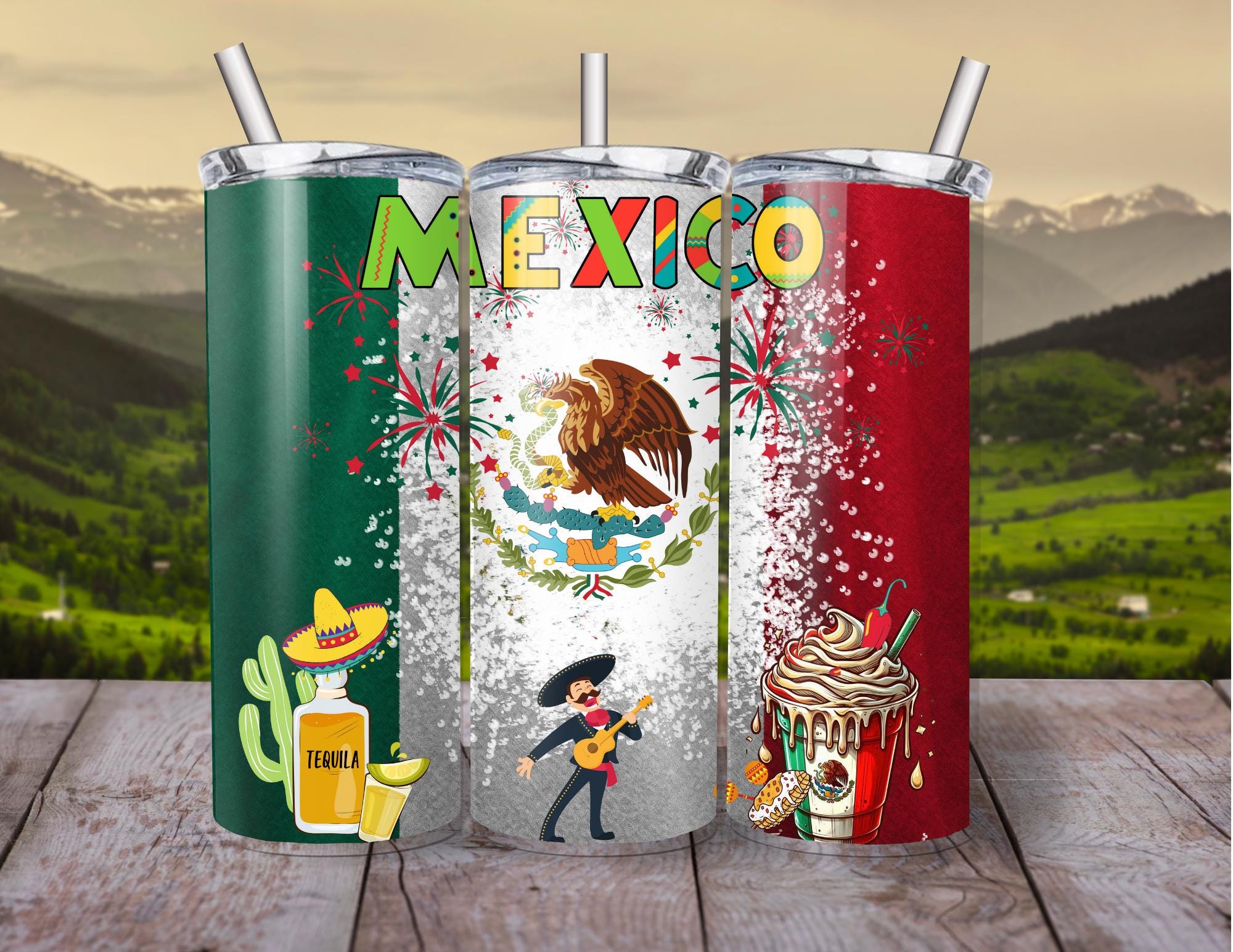 Mexico Flag PNG: Cup & Shirt Sublimation Designs (digital Download) - Etsy