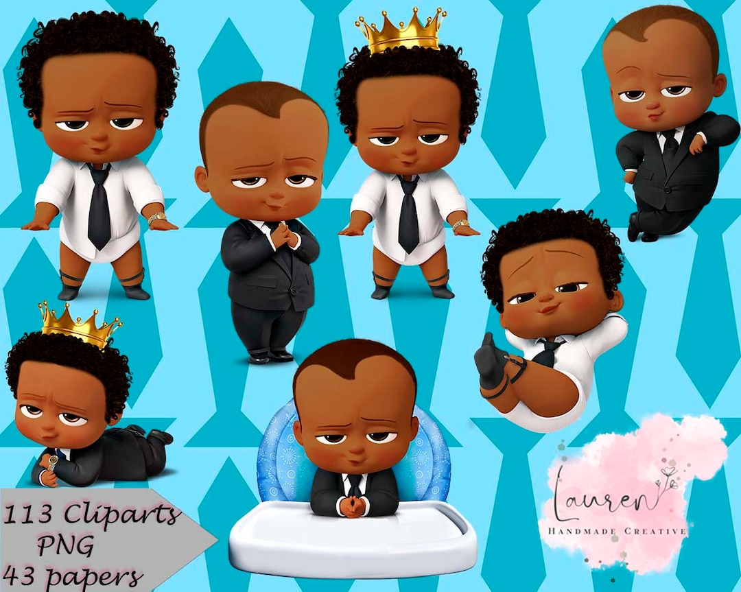 Boss Baby Afro, Boss Baby Afro Clipart, Boss Baby Afro Birthday, Boss ...