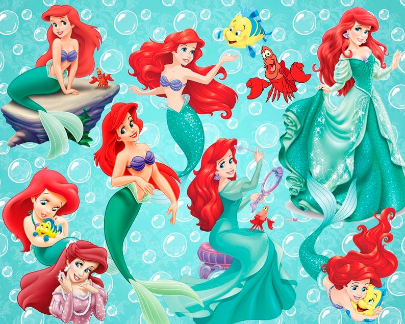 Ariel Clipart, Princess Clipart, Princess Ariel PNG, Princess Ariel ...