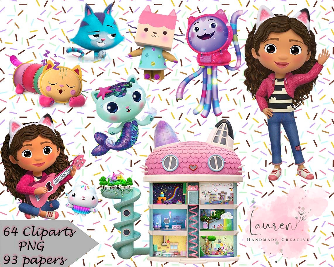Gabby Doll House, Gabby Doll House Clipart, Gabby Doll House Birthday ...