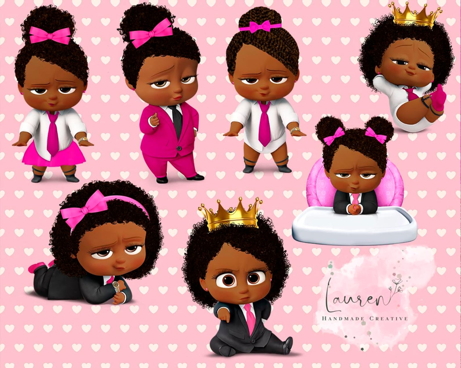 Boss Baby Girl Afro, Boss Baby Girl Afro Clipart, Boss Baby Girl Afro ...