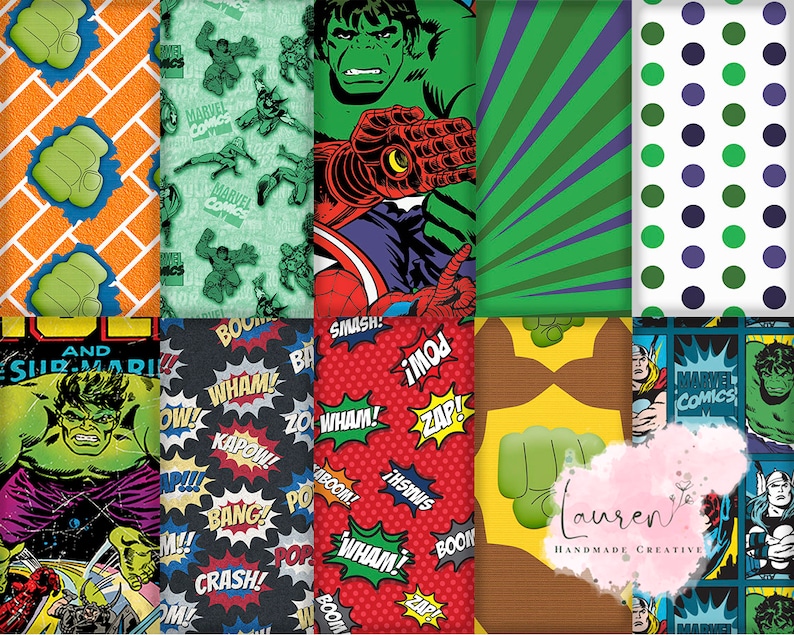 Hulk Clipart, Hulk Birthday, Hulk Digital Paper, Hulk PNG, Hulk Design ...