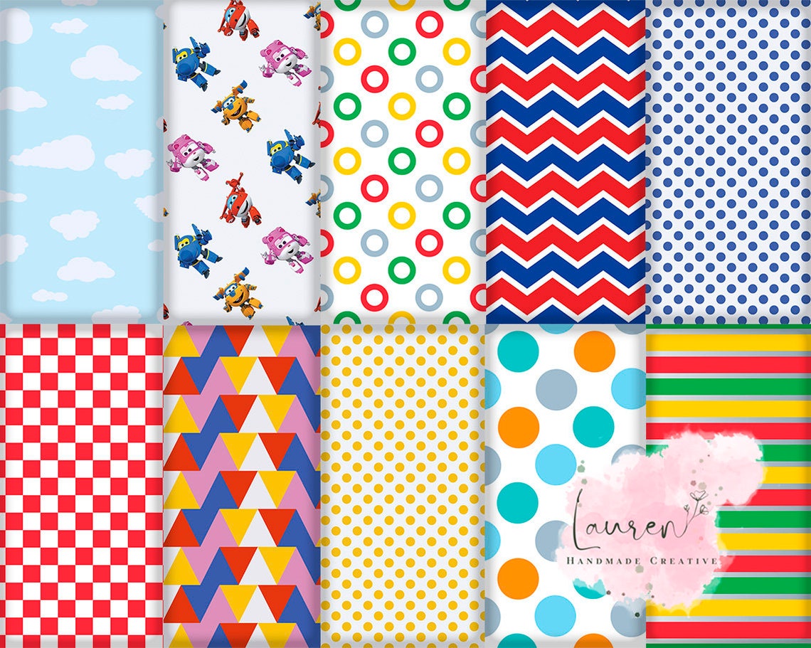 Super Wings Clipart, Super Wings Birthday, Super Wings Digital Paper ...