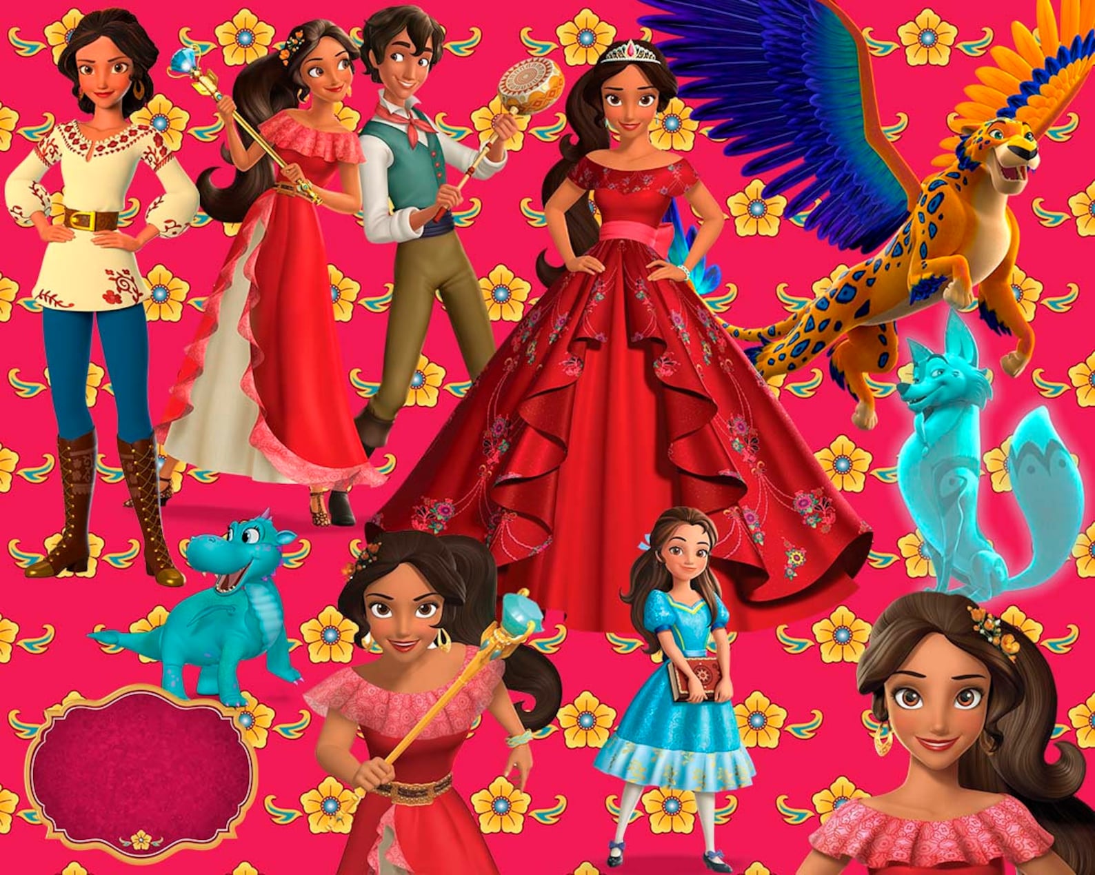 Elena Avalor Clipart, Princess Clipart, Princess Elena PNG, Princess Elena Avalor Birthday ...