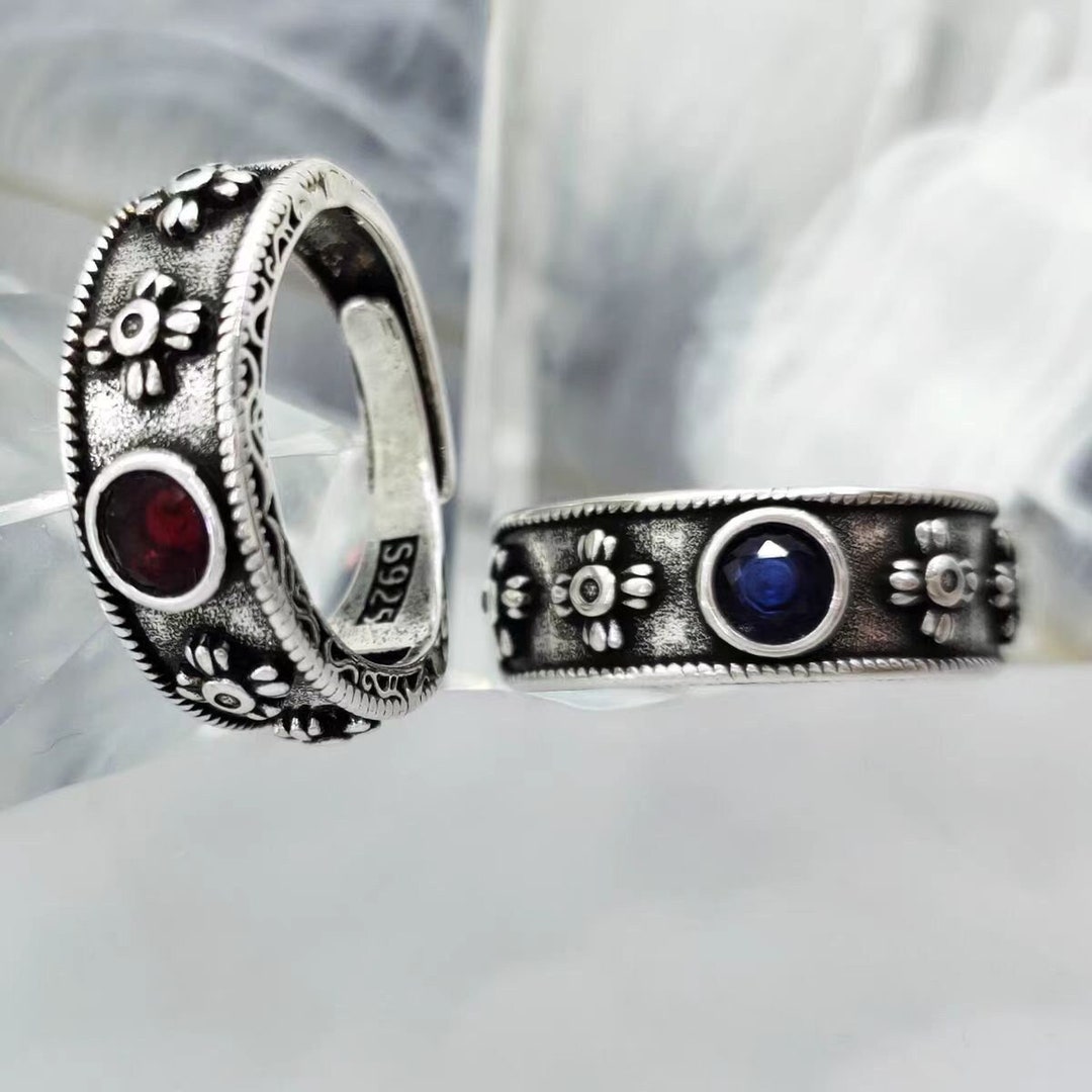 Howls Moving Castle Ring, Anime Engagement Ring, Vintage Ring, Couples ...